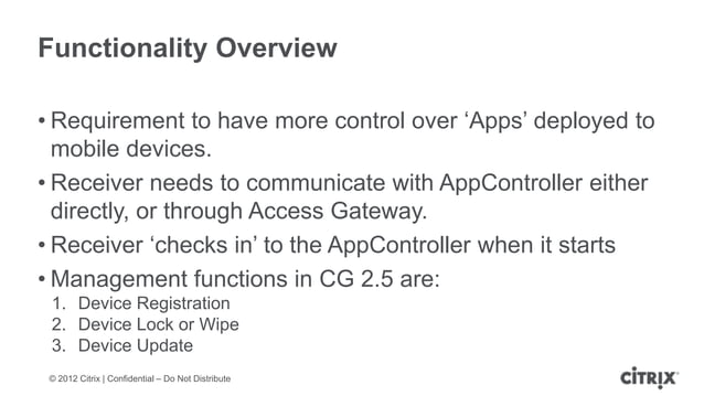 Citrix CloudGateway 2.5 Technical Overview and Troubleshooting | PPT