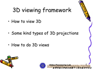 CG OpenGL 3D viewing-course 7 | PDF | 3-D Graphics | Computer Software and Applications