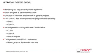 GPGPU algorithms in games | PDF