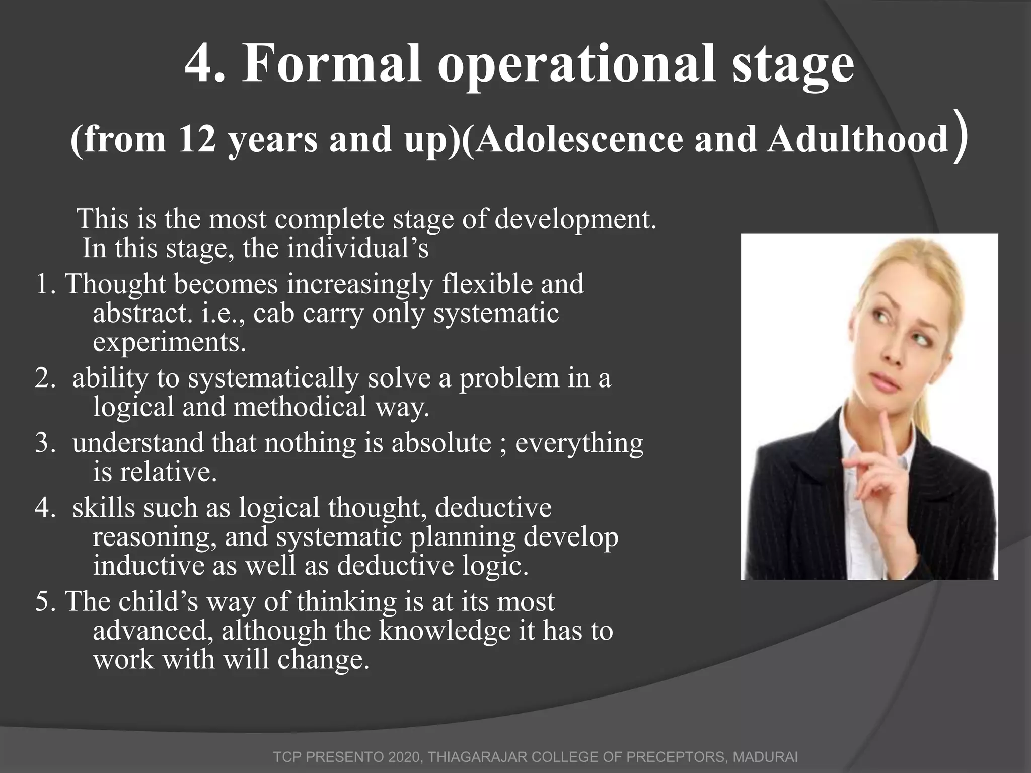 JEAN PIAGET'S THEORY OF COGNITIVE DEVELOPMENT | PPTX