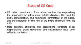 Regulatory Structure and Corporate Governancein India-Issues and ...