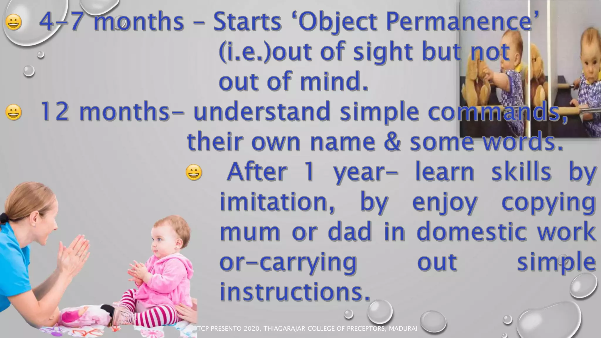 DIMENSIONS OF DEVELOPMENT DURING INFANCY | PPTX