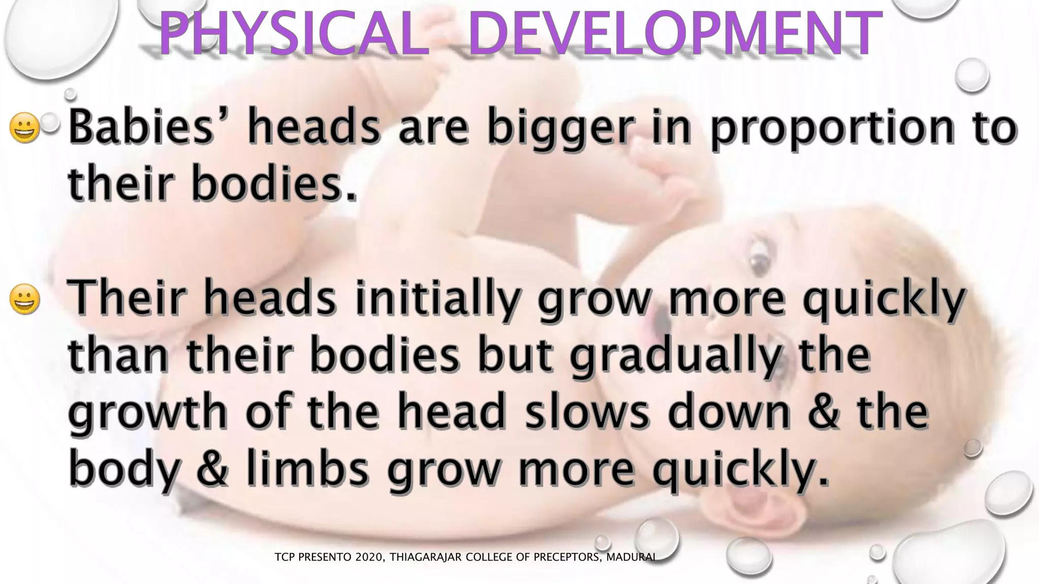DIMENSIONS OF DEVELOPMENT DURING INFANCY | PPT