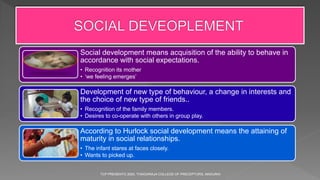 GROWTH AND DEVELOPMENT IN INFANCY | PPT