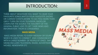 IMPACT OF MASS MEDIA | PPTX
