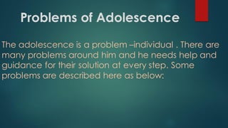 ISSUES RELATED TO ADOLESCENCE | PDF