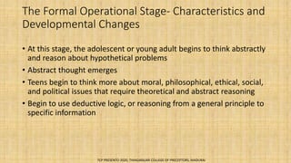 JEAN PIAGET'S THEORY OF COGNITIVE DEVELOPMENT | PPTX