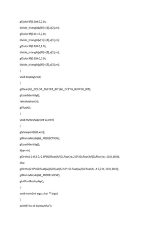 computer graphics opengl programs for cse students | DOCX