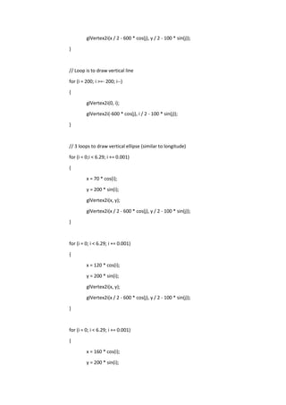 computer graphics opengl programs for cse students | DOCX