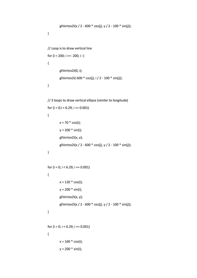computer graphics opengl programs for cse students | DOCX