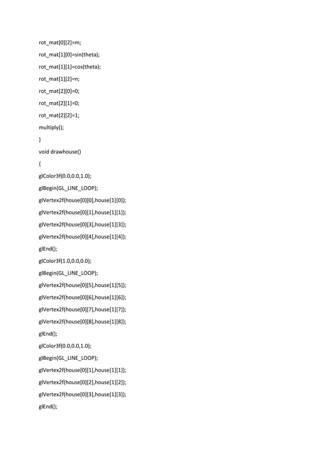 computer graphics opengl programs for cse students | DOCX