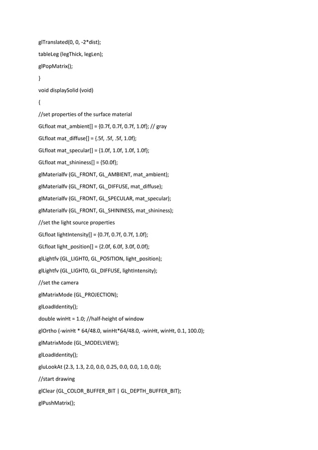 computer graphics opengl programs for cse students | DOCX