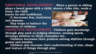 PLAY AND CHILD DEVELOPMENT | PPTX
