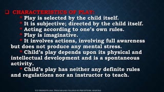 PLAY AND CHILD DEVELOPMENT | PPTX