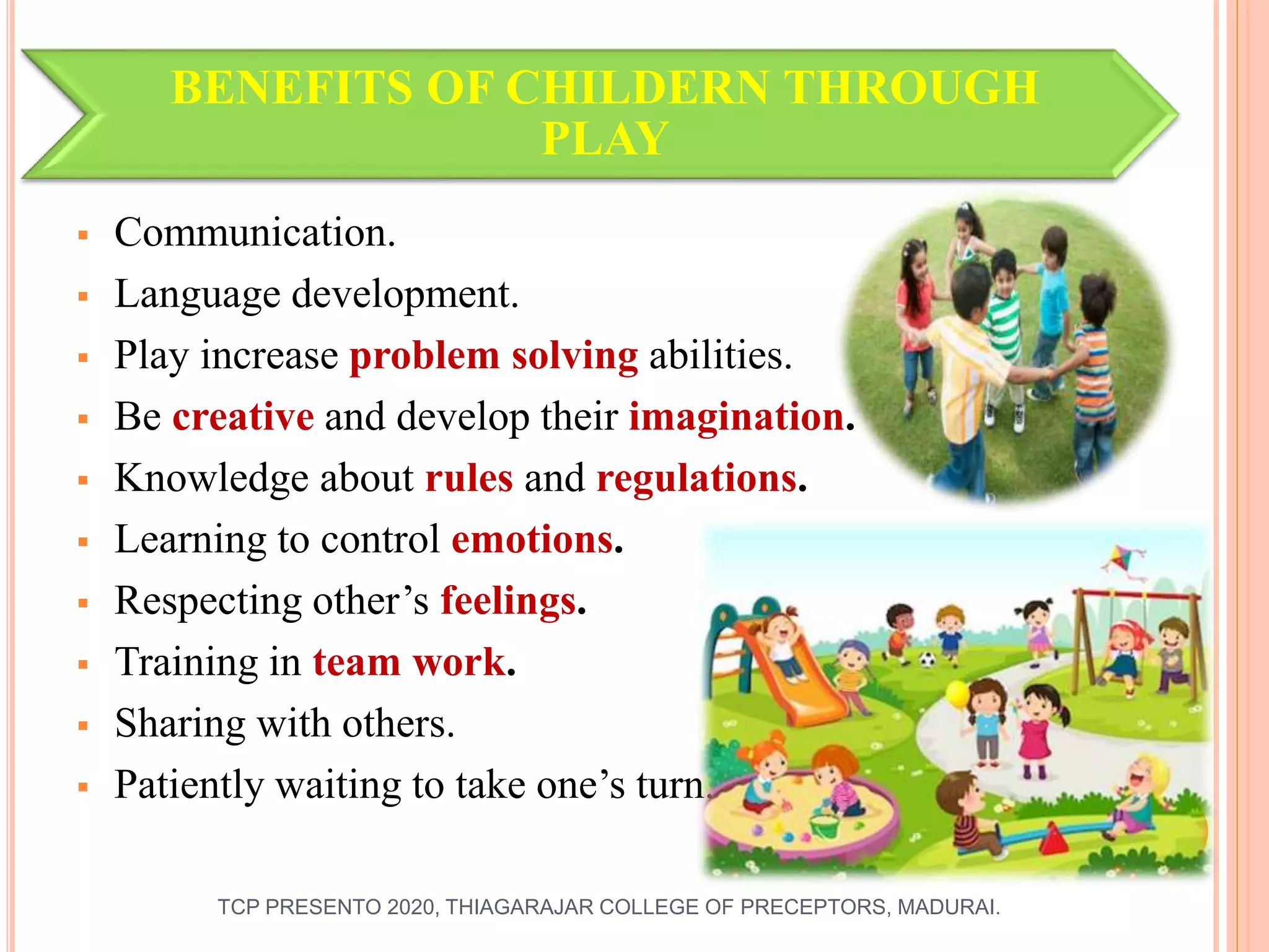 PLAY AND CHILD DEVELOPMENT | PPTX
