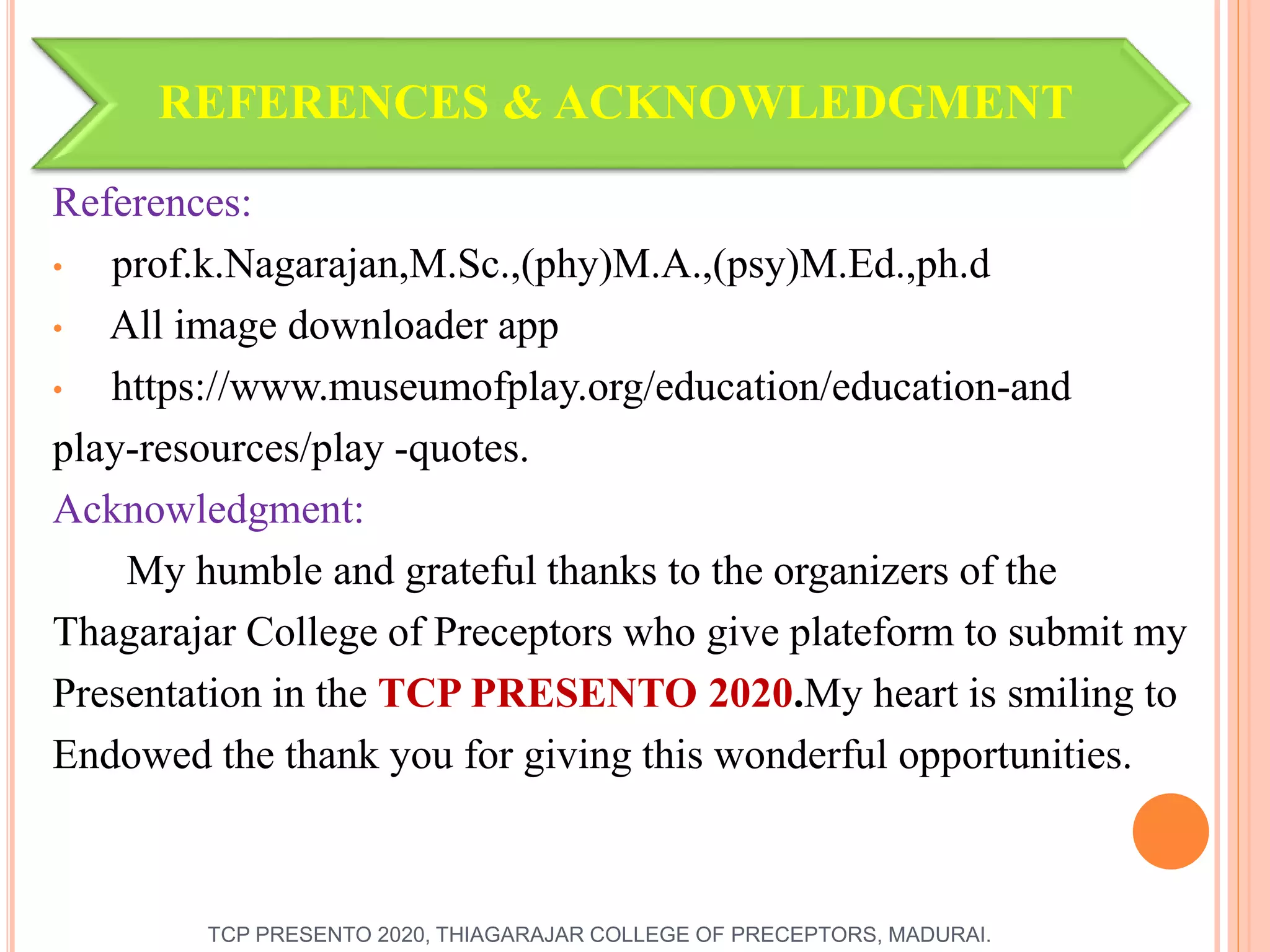 PLAY AND CHILD DEVELOPMENT | PPTX