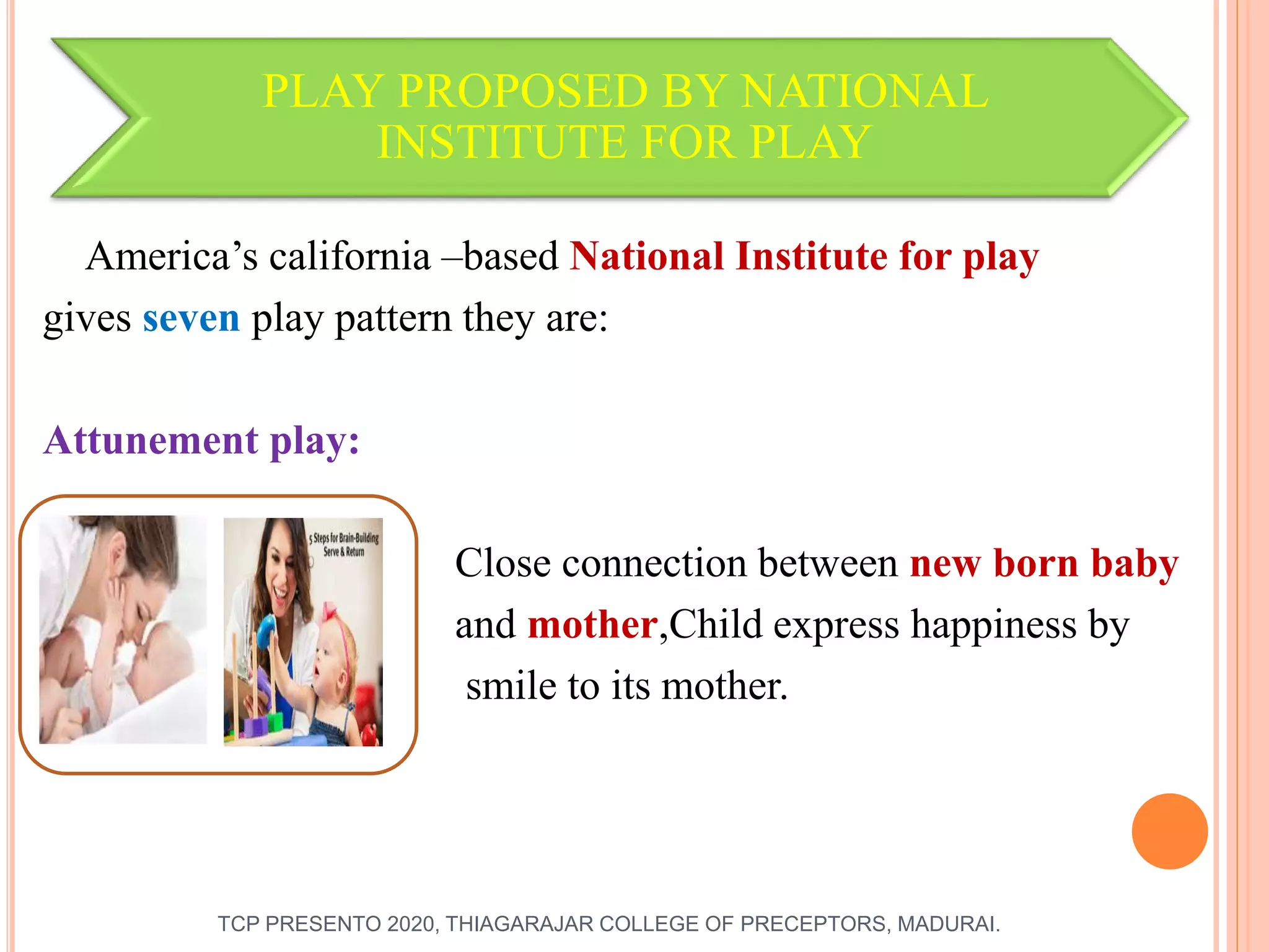 PLAY AND CHILD DEVELOPMENT | PPTX