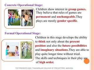 Concrete Operational Stage Games