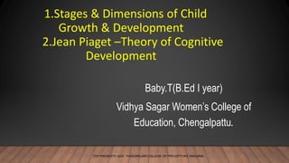 STAGES AND DIMENSIONS OF CHILD GROWTH AND DEVELOPMENT WITH SPECIAL ...