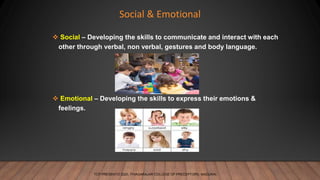 STAGES AND DIMENSIONS OF CHILD GROWTH AND DEVELOPMENT WITH SPECIAL ...