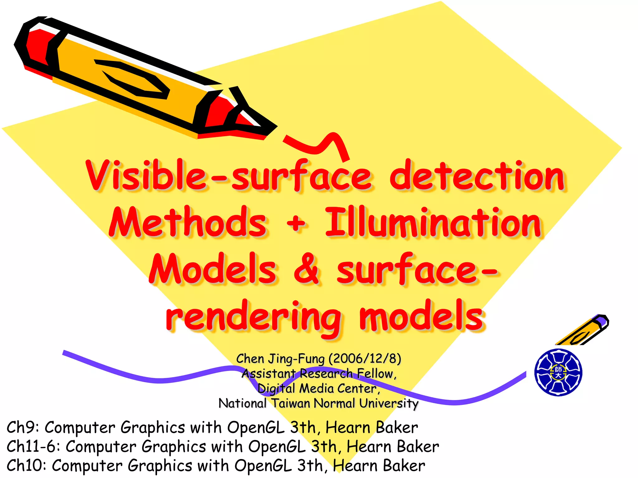Cg Opengl Surface Detectionilluminationrendering Models Course 9 Pdf 3542