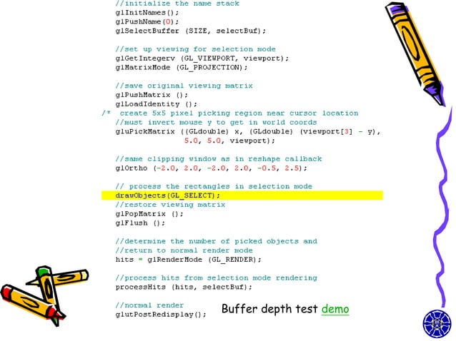 Cg Opengl Surface Detectionilluminationrendering Models Course 9 Ppt