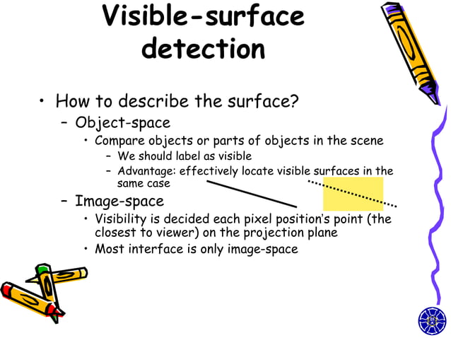 Cg Opengl Surface Detectionilluminationrendering Models Course 9 Ppt