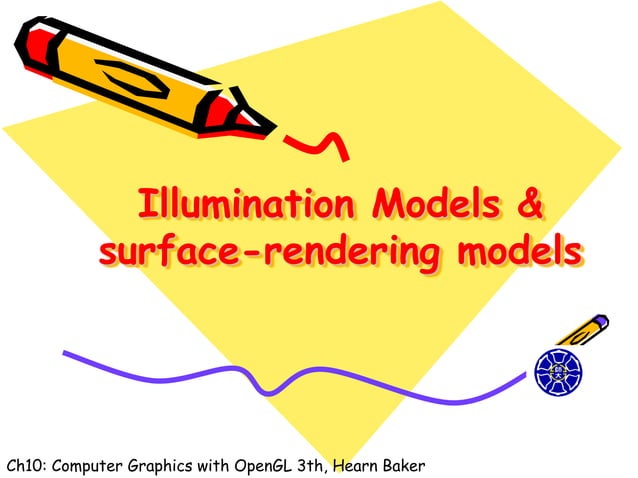 Cg Opengl Surface Detectionilluminationrendering Models Course 9 Ppt