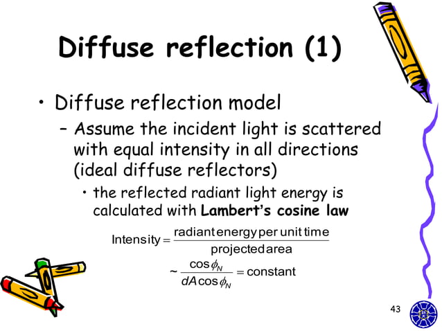 Cg Opengl Surface Detectionilluminationrendering Models Course 9 Ppt
