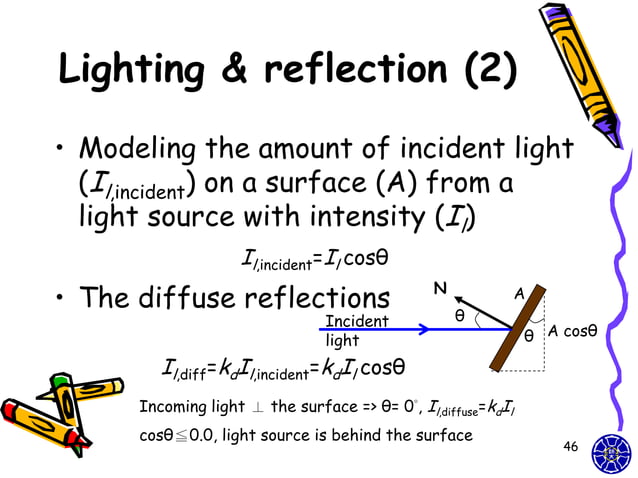 Cg Opengl Surface Detectionilluminationrendering Models Course 9 Ppt