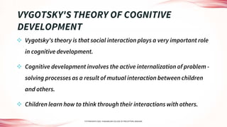 THEORIES OF CHILD DEVELOPMENT | PPTX