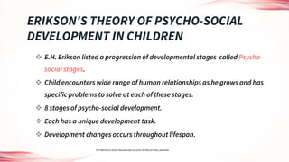 THEORIES OF CHILD DEVELOPMENT | PPTX