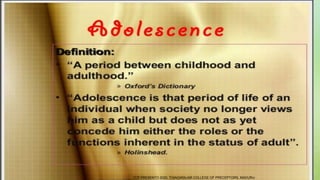 UNDERSTANDING ADOLESCENCE | PPT