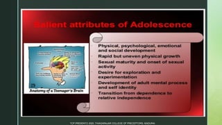 UNDERSTANDING ADOLESCENCE | PPT