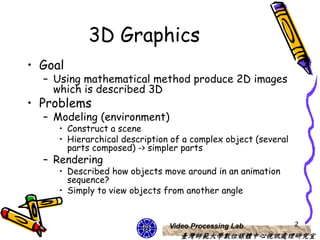 CG OpenGL vectors geometric & transformations-course 5 | PPT