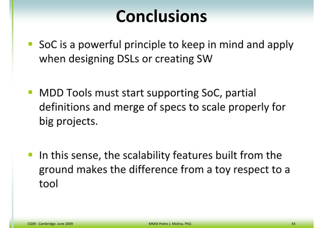 Scaling MDD for production: enabling SoC at model time | PPT