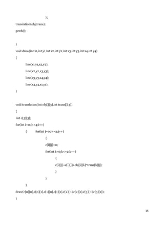 computer graphics practicals | PPT