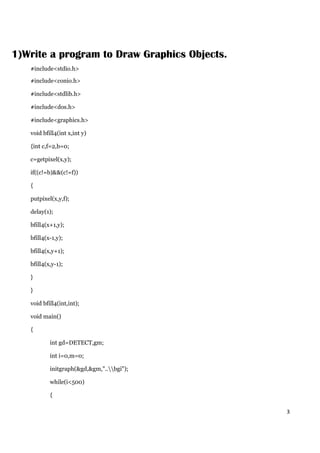 computer graphics practicals | PPT