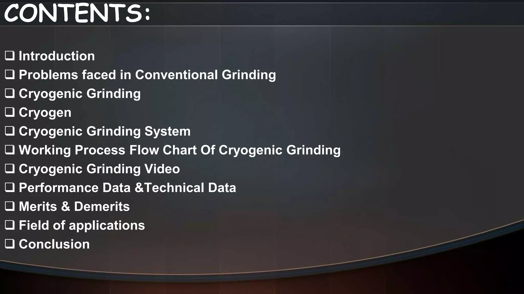 Cryogenic Grinding | PPTX