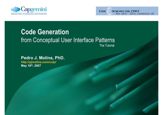 Code Generation For Conceptual User Interface Patterns Pdf