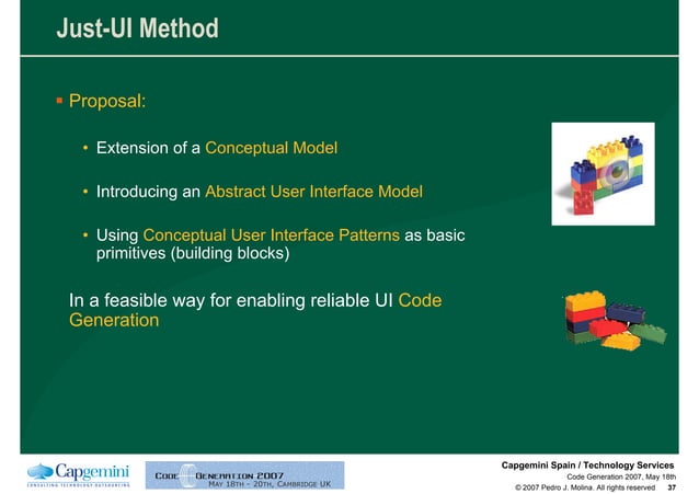 Code Generation for Conceptual User Interface Patterns | PDF