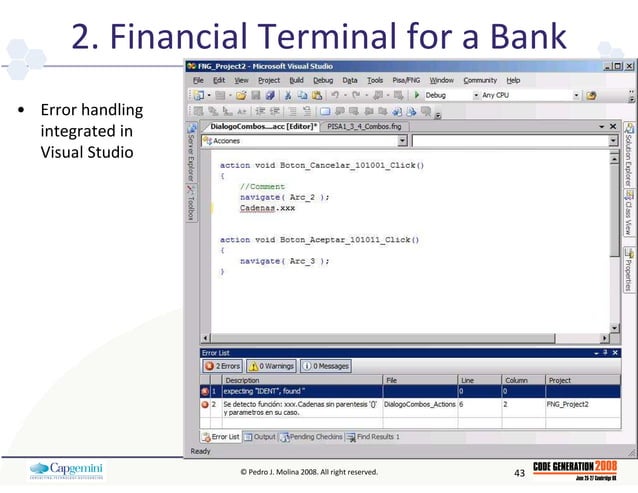 MDD: Models, frameworks, & code generation | PPT