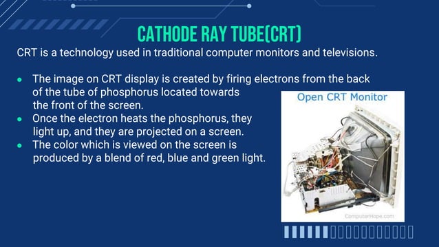 DISPLAY DEVICES-CRT | PPTX | Chemistry | Science