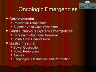 Onc emergencies | PPT