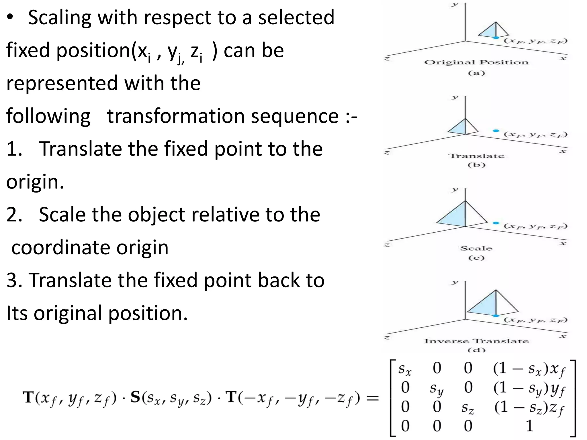 3D transformation and viewing | PDF