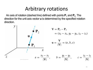 3D transformation and viewing | PDF