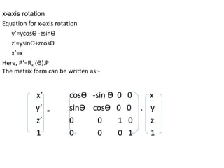 3D transformation and viewing | PDF