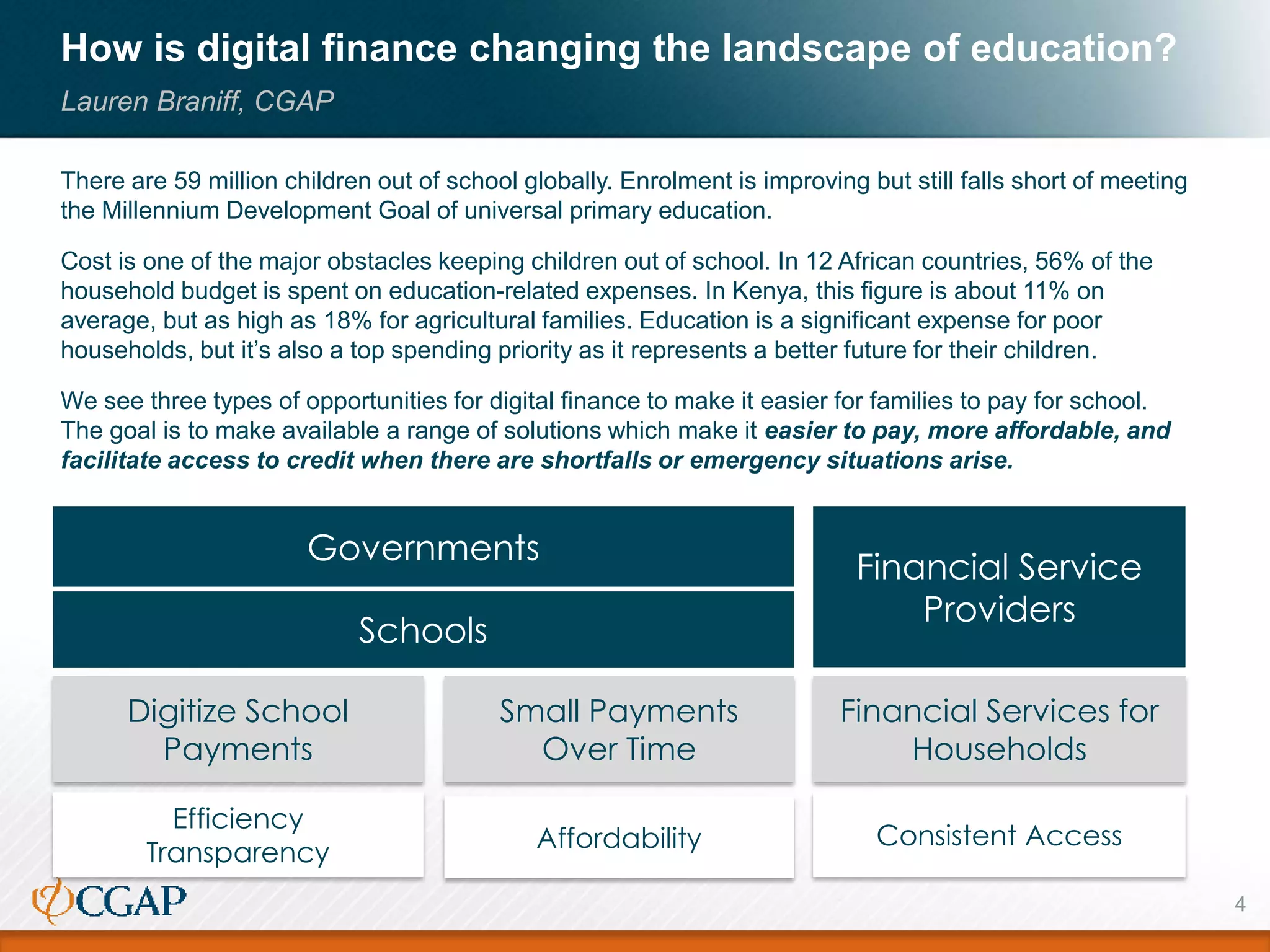 Digital Finance and Innovations in Education: Workshop Report | PDF