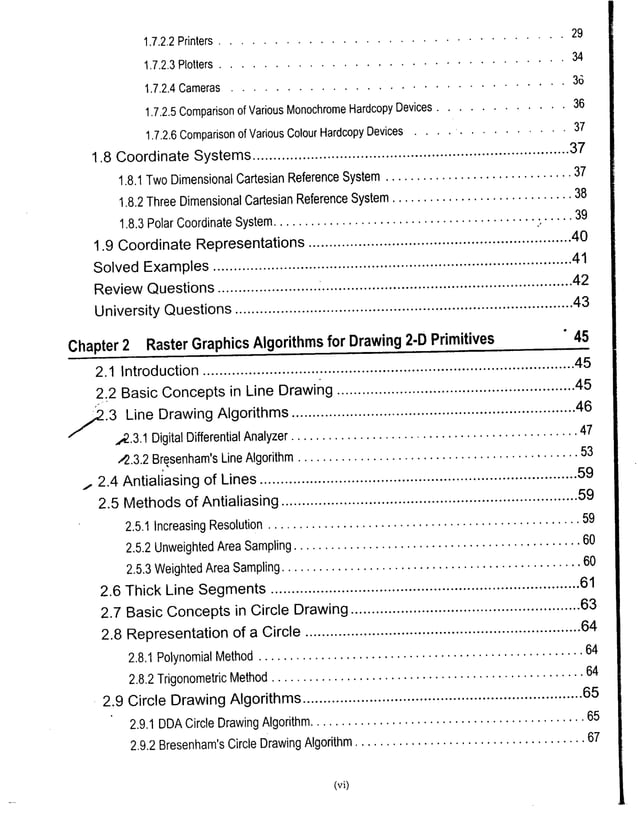 Computer Graphics Notes (B.Tech, KUK, MDU) | PDF