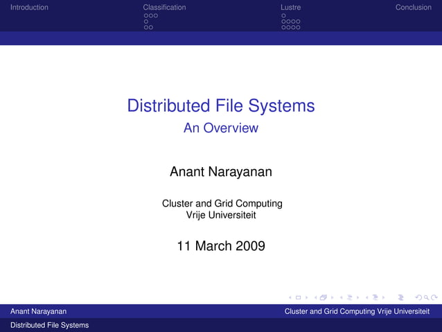 Distributed File Systems: An Overview | PDF | Operating Systems | Computer Software and Applications